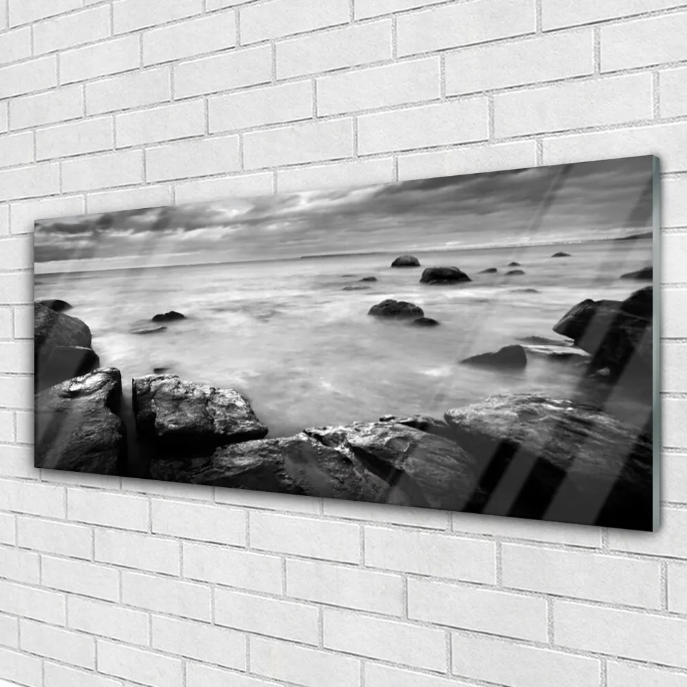 Plexisklo-obraz Skála Moře Krajina 125x50 cm