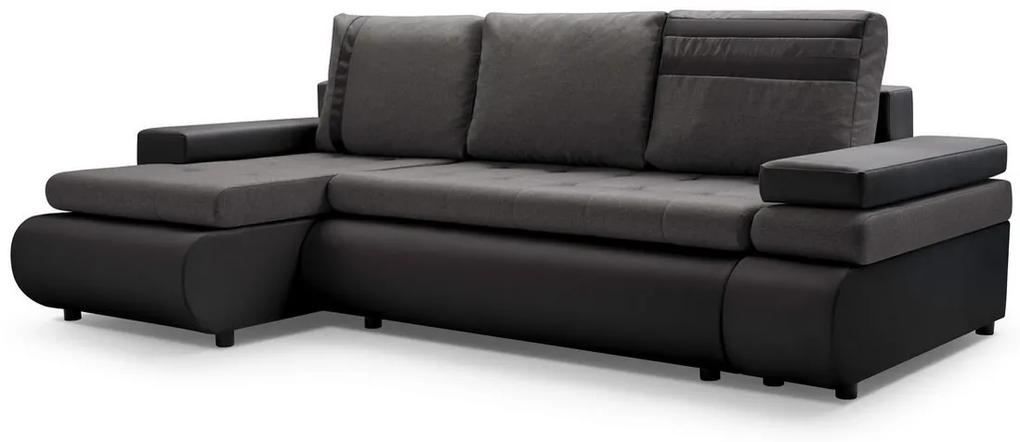 Casarredo - Komfort nábytek Rohová sedací souprava MELCHOR rozkládací s úložným prostorem, Sioux 1114/Lux 6 | Umístění rohu: roh na levé straně