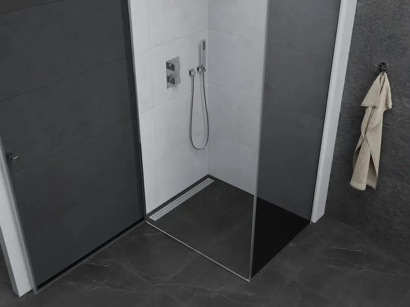 Mexen Pretoria sprchový kout 80x70cm, 6mm sklo, chromový profil-šedé sklo, 852-080-070-01-40