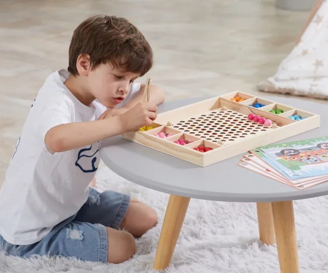 Dřevěná skládačka dle předlohy Viga 44574 – Chyť a spoj