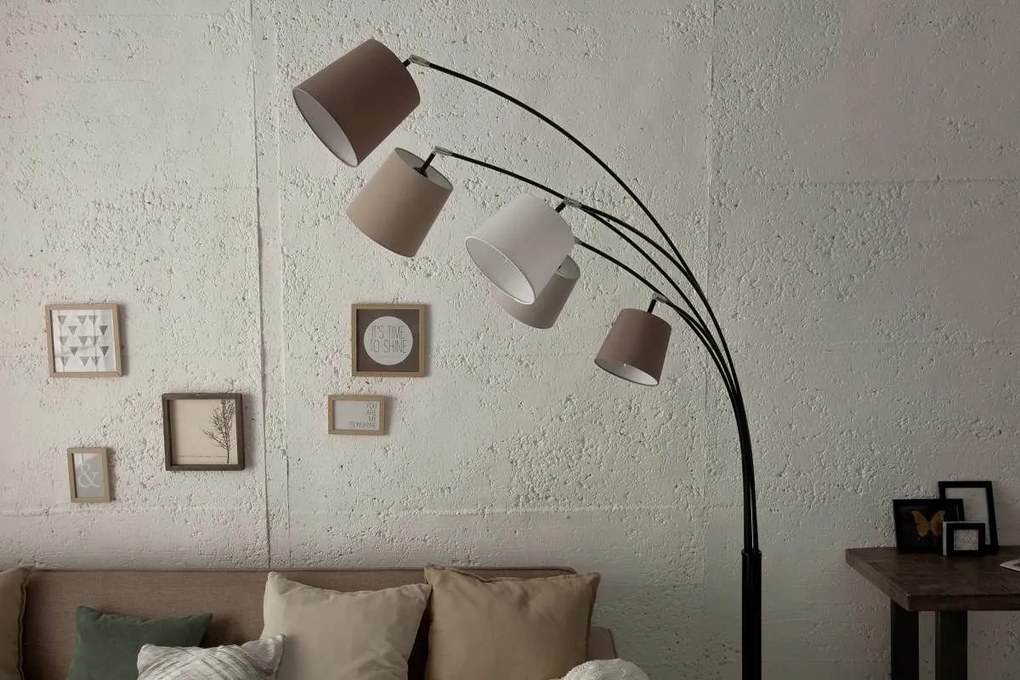 Designová oblouková stojanová lampa Shadow II