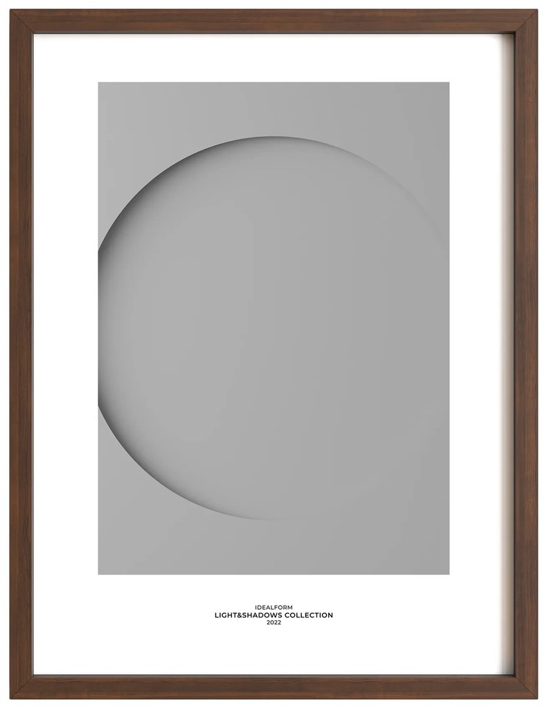 Idealform Poster no. 6 Round composition Barva: Silver grey, Velikost: 500x700 mm