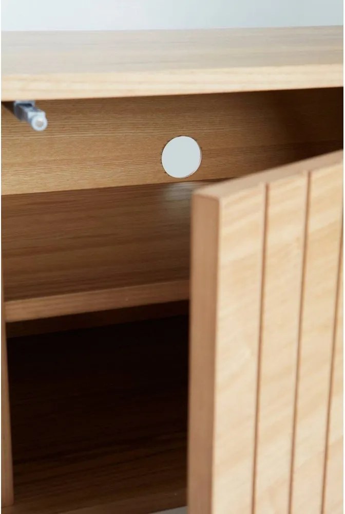 TV stolek v dekoru jasanu v přírodní barvě 120x38x40 cm Sandviken – Jotex