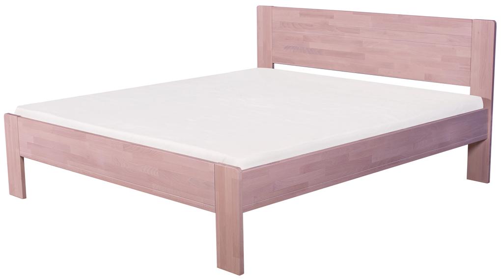 Masivní postel ALEXIA - Solwo Design Dřevo a odstín oleje: DUB Cink - Olej odstín DO203, Rozměr spací plochy: 200x200