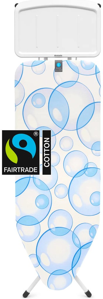 Brabantia Žehlicí prkno Bubbles potah PerfectFlow plocha pro parní jednotky 124x45cm