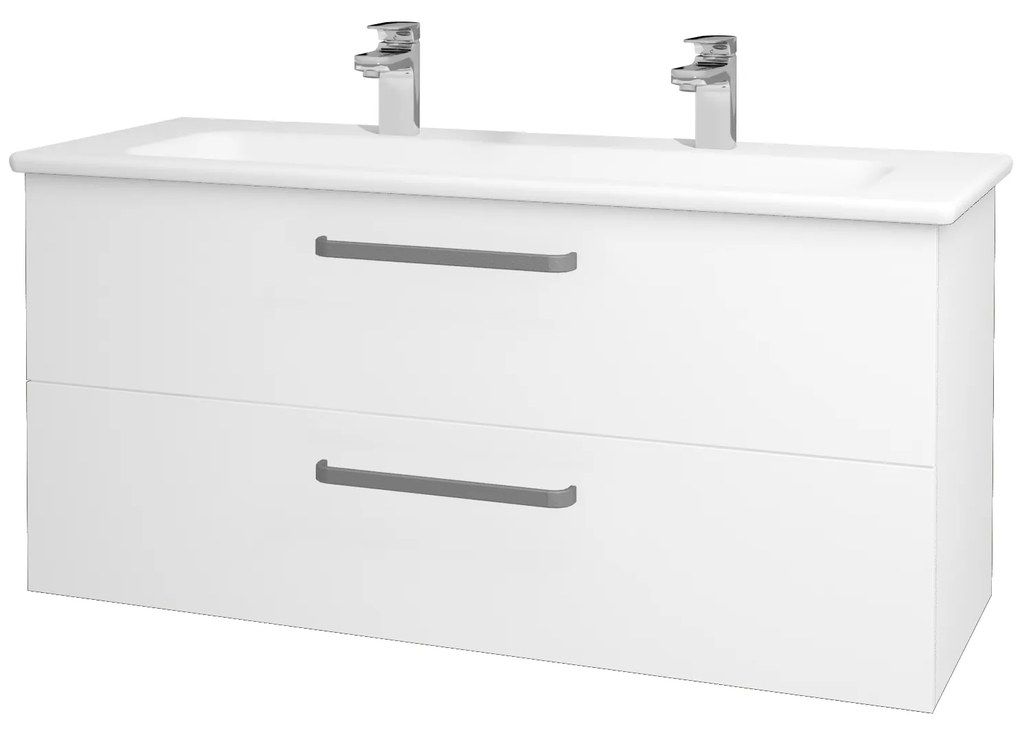 Dřevojas Koupelnová skříň GIO SZZ2 120 Varianta: N03 Graphite / Úchytka T02 / N03 Graphite