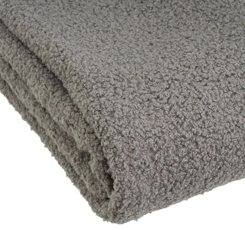 Šedá deka s beránkem 130x160 cm Sherpa Bouclé – Casa Selección