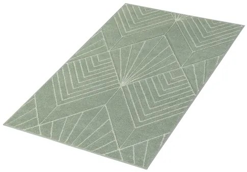 Koberce Breno Kusový koberec PORTLAND 58/RT4G, Zelená, Vícebarevné, 67 x 120 cm