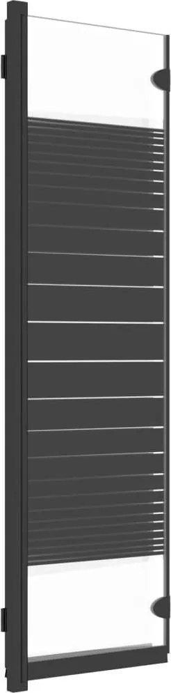 vidaXL Skládací sprchová zástěna 3 panely 130 x 130 cm ESG černá [151864]