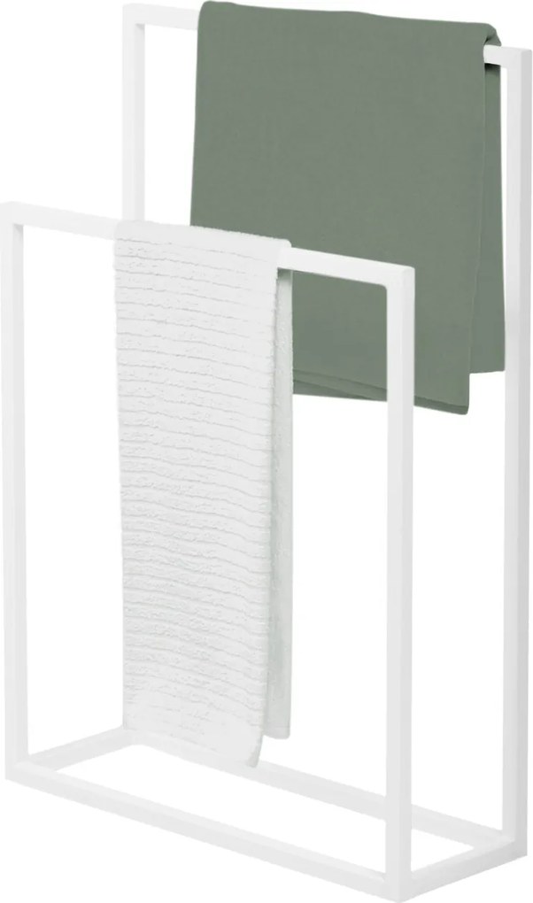 Bílý stojan na ručníky TOWEL 2 KS-25/85x60x20 cm