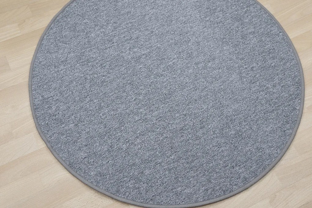 Vopi, Kusový koberec Astra světle šedá kruh, 67x67 (průměr) kruh, šedá, chodba / předsíň