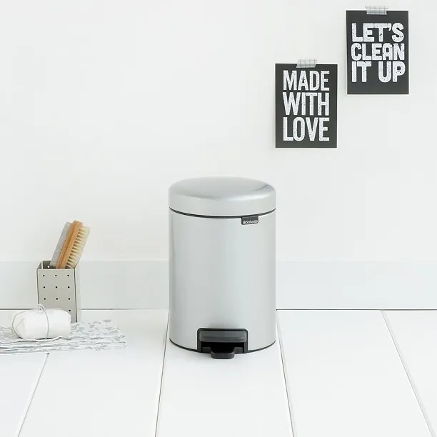 Brabantia Pedálový koš NewIcon 3L metalická šedá