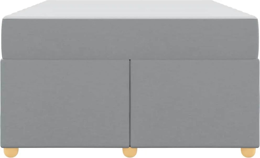 Rám postele s matrací Světle šedá 120 x 190 cm textil 3399342