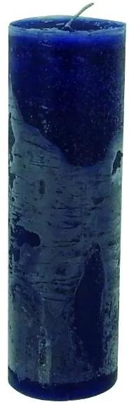 Svíčka Ronald 7x25cm tmavě modrá