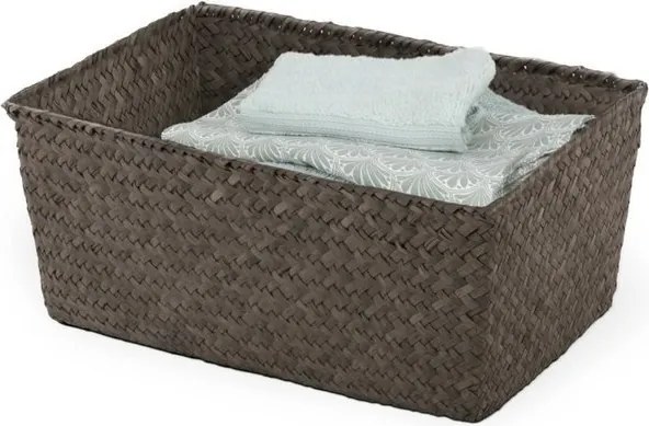 Pletený košík Compactor 30 x 20 x 13 cm, světle hnědá