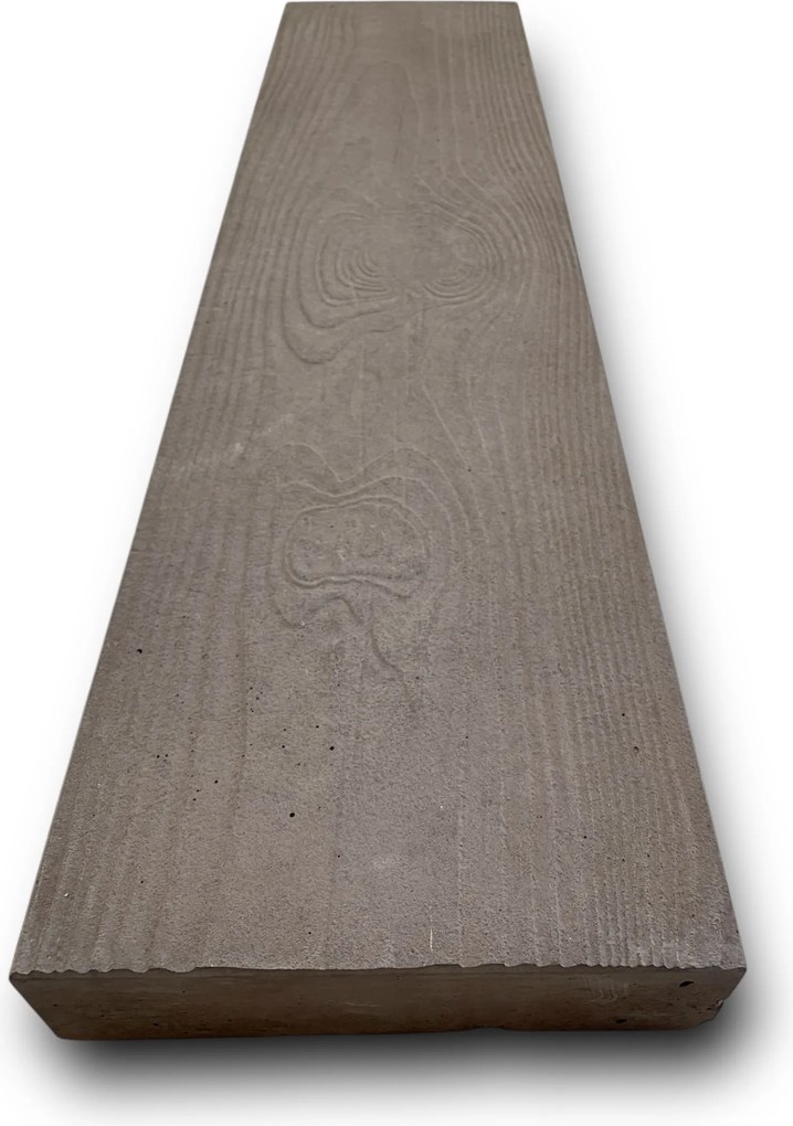 Báča Beton Betonový pražec (dlažba) v imitaci dřeva (80 × 20 × 5 cm) Barva: Světle hnědá