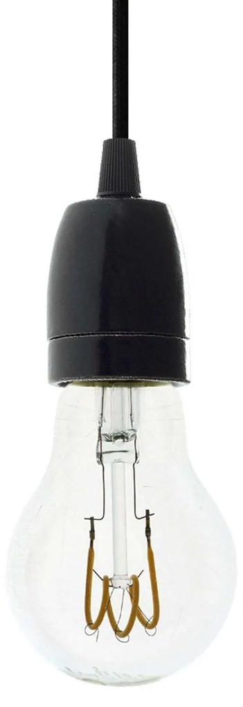 creative cables Závěsná lampa s textilním kabelem a barevnými detaily z porcelánu Barva: Bílá