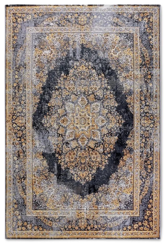 Venkovní koberec v antracitové a zlaté barvě 120x180 cm Martha – Villeroy&amp;Boch