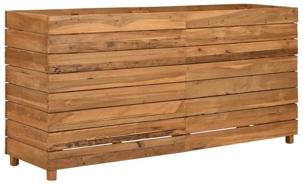 vidaXL Marketos Vyvýšený záhon 150x40x72 cm recyklované teakové dřevo a ocel