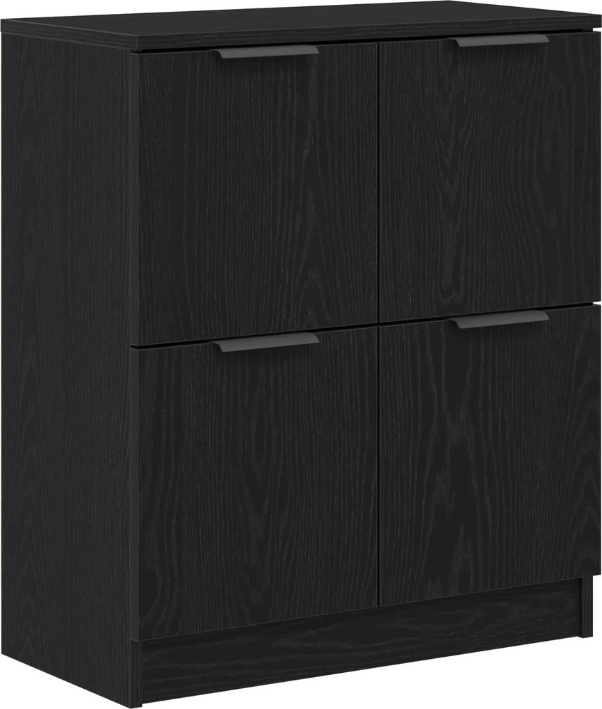 Servírovací skříň 2 ks Černý dub 60 x 30 x 70 cm 3333073