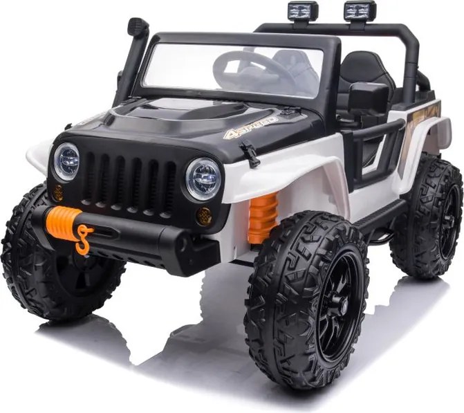 LEAN CARS Elektrické autíčko XB-1118 LED dálkové ovládání bílé