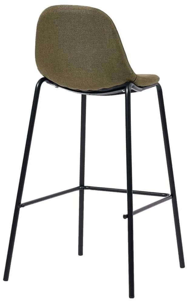 Petromila Barové židle 4 ks hnědé textil