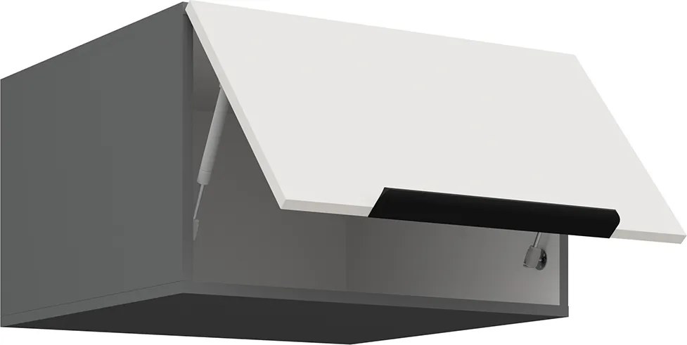 ARIA aw | horní skříňka 60 NAGU-36 1F výklopná | 60 cm | HLUBOKÁ | ANTI FINGERPRINT povrch | antracit/bílá