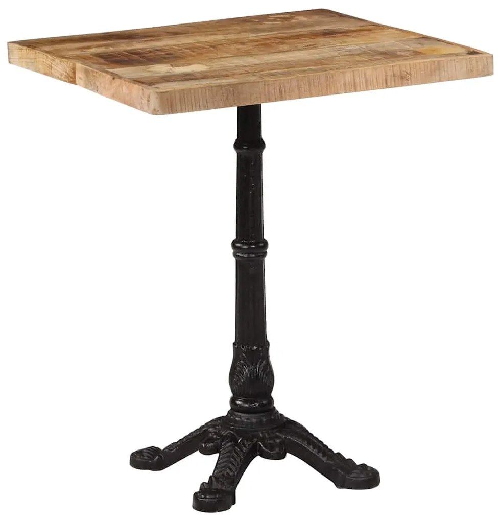 Bistro stolek 60 x 60 x 77 cm hrubé mangovníkové dřevo 321084