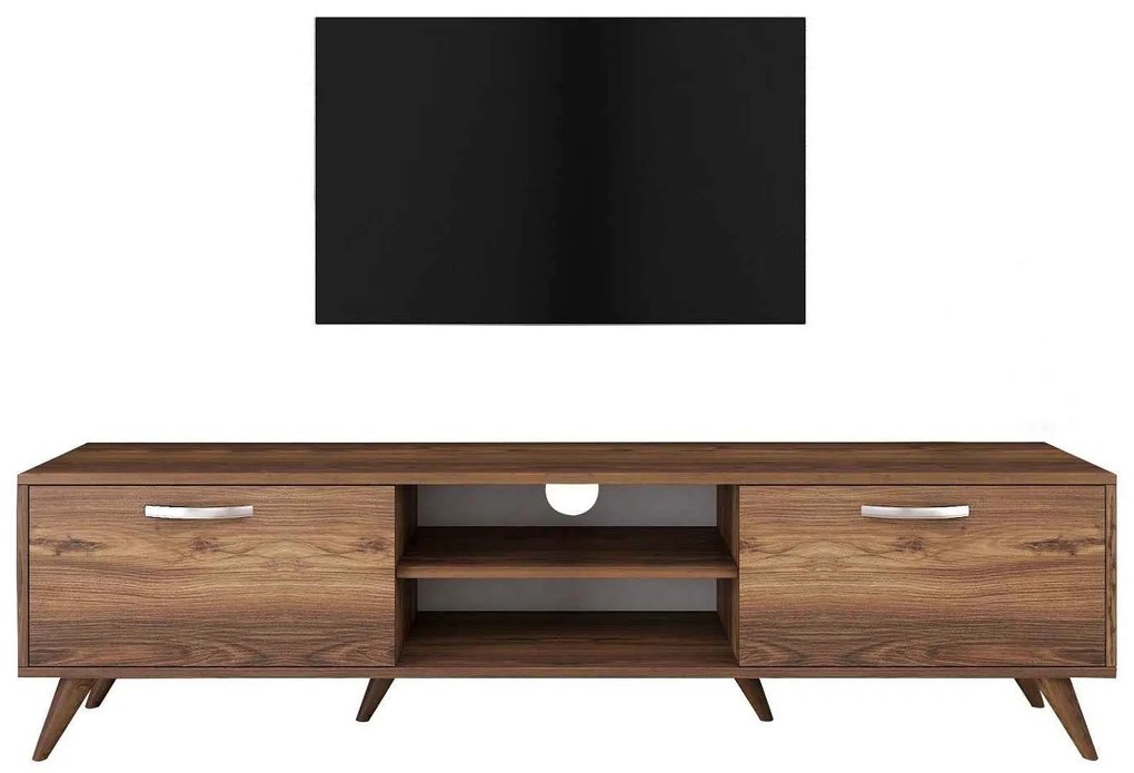 Designový TV stolek Einya 180 cm vzor ořech