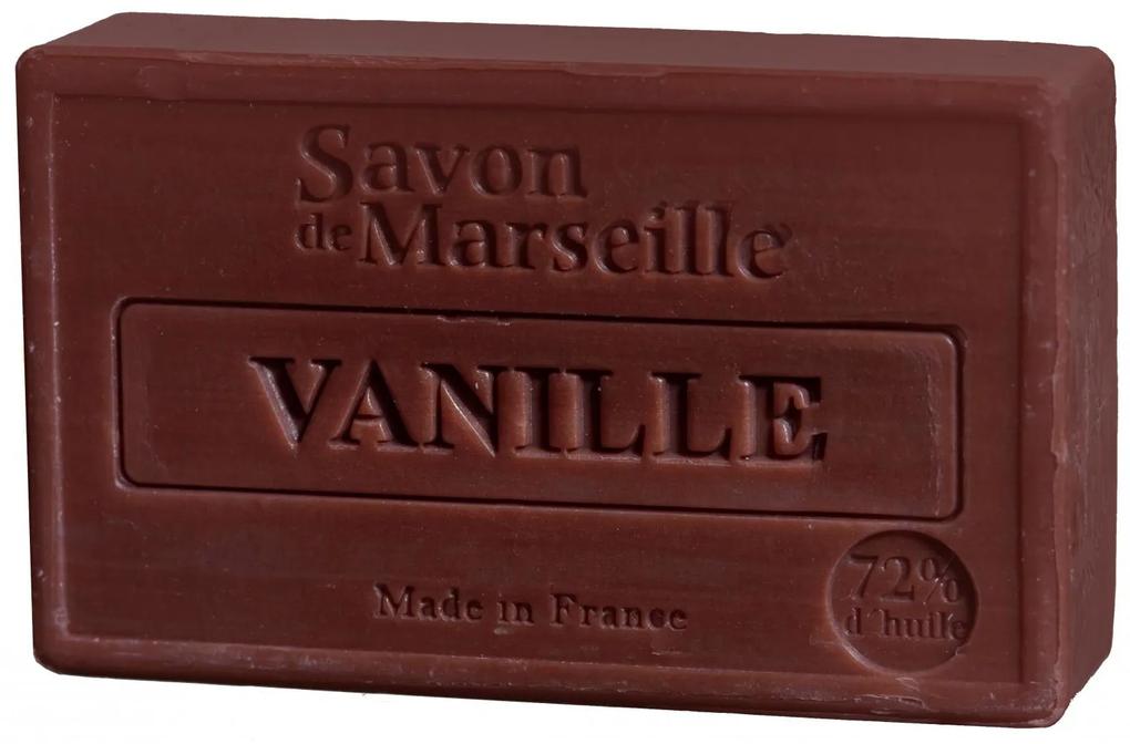 LE CHATELARD Francouzské mýdlo s vůní vanilky Vanille 100gr, hnědá barva