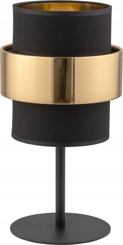 Černo-zlatá noční stolní lampa do ložnice Calisto New 4705 Tk Lighting