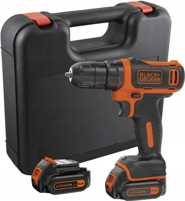 Black Decker Šroubovák 10,8V BDCDD12KB 2x1,5Ah Kufr