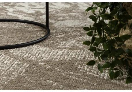 koberec SIZAL FLOORLUX 20491 KVĚTINY šampaňské / taupe velikost 240x330 cm | krásné koberce cz