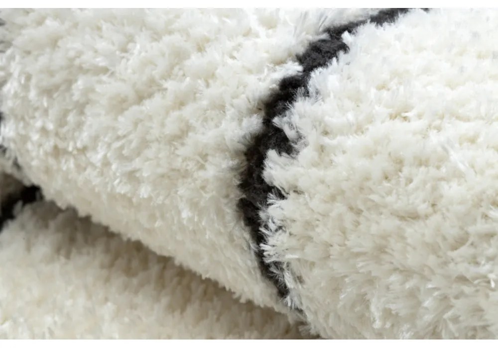 Kusový koberec Carpinus krémovočerný 120x170cm