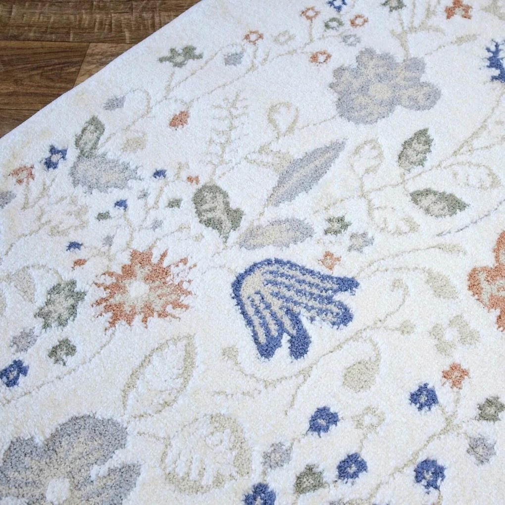 Angel Carpet, Kusový koberec Aurora 25 Cream, 120x170, bílá, kancelář