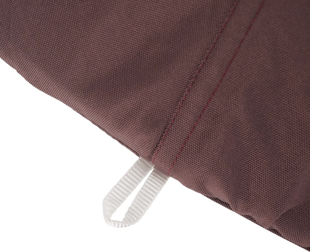 Závěsné houpací křeslo, šedohnědá TAUPE, KLORIN NEW TYP 2 BIG SIZE CACOON HAMMOCK