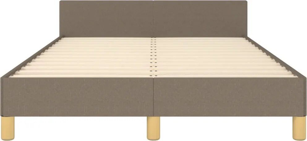 Rám postele bez matrací taupe 120x190 cm textil 3270503