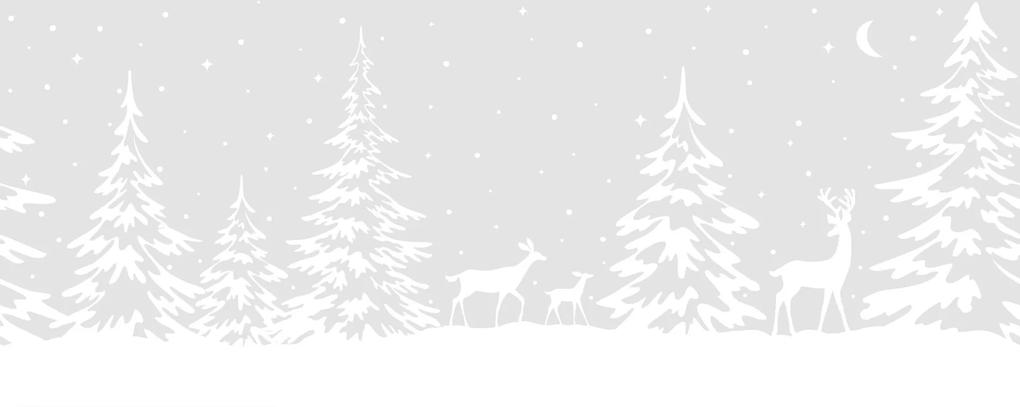 D-c-fix Vánoční statická bordura Srnky v zasněženém lese, 20x150cm