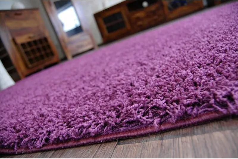 Kusový koberec SHAGGY Izebelie 5cm fialový