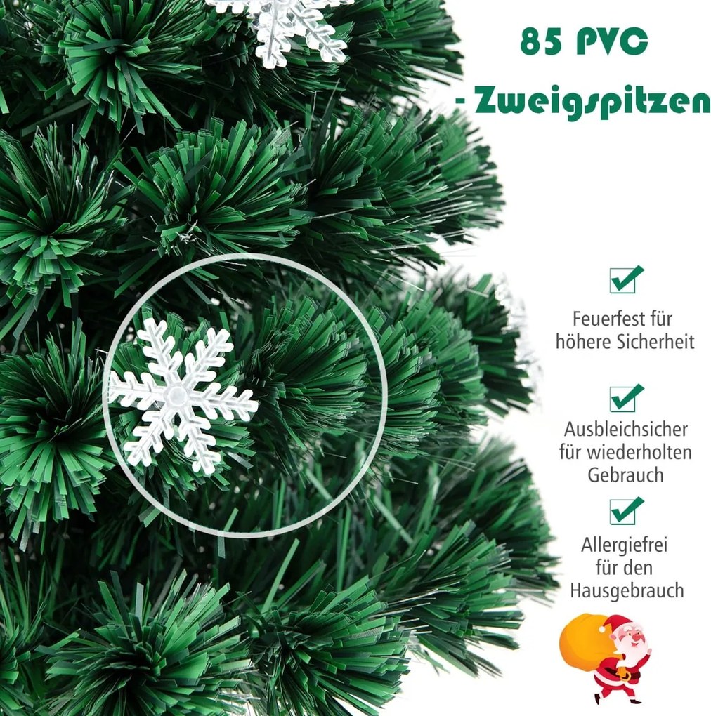 Costway Vánoční stromeček LED 90/120/150/180 cm Umělý vánoční stromek