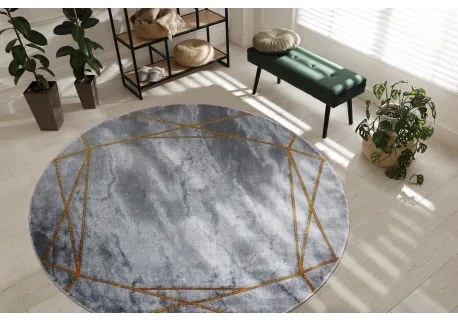 koberec kulatý EMERALD výhradní 1022 glamour, stylový mramor, geo velikost kruh 160 cm | krásné koberce cz