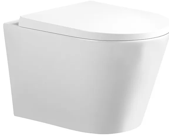 BPS-koupelny Závěsná WC mísa se SoftClose sedátkem HYD-4772, bílá