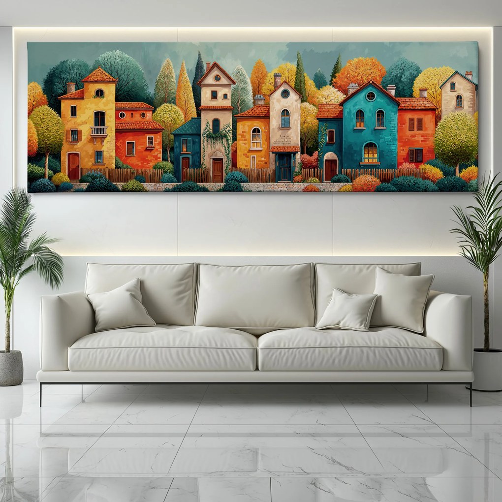 Obraz na plátně - V lesích kolem Las Pueblo FeelHappy.cz Velikost obrazu (šířka x výška): 150 x 50 cm
