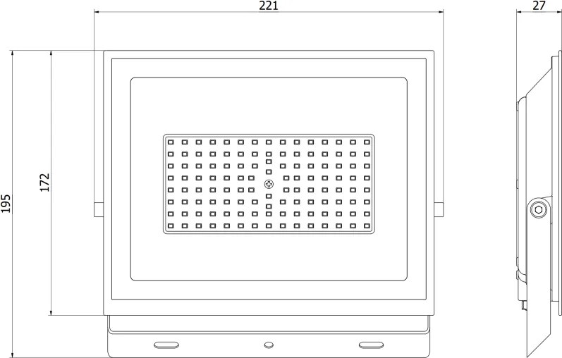 Mexen Luxpro+ LED reflektor, 70W, studená - 6500K, 7700 lm, černá - L231-070-65-70