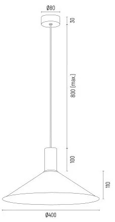 Argon 4912 - Lustr na lanku MINORI 1xE27/15W/230V černá/zlatá