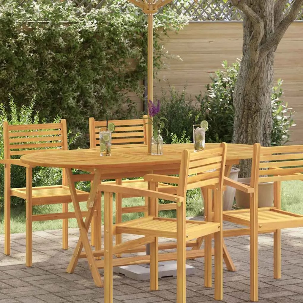 Skládací zahradní stůl 160x85x75 cm masivní eukalyptové dřevo 312454