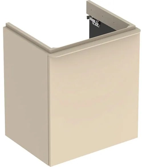 Geberit Smyle Square Koupelnová skříňka pod umyvadlo 53,6 cm levá, písková šedá 500.366.JL.1