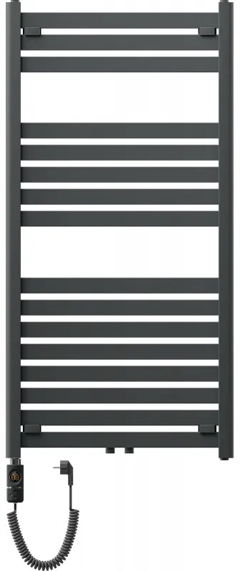 Mexen Uran, elektrické topné těleso 1200x600 mm + topná tyč 600 W, antracitová, W105-1200-600-2600-66