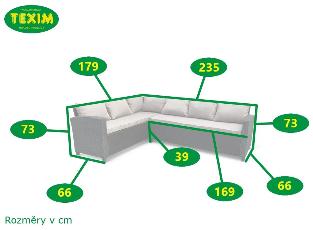 Nábytek Texim Venkovní sedací souprava Relax FAMILY