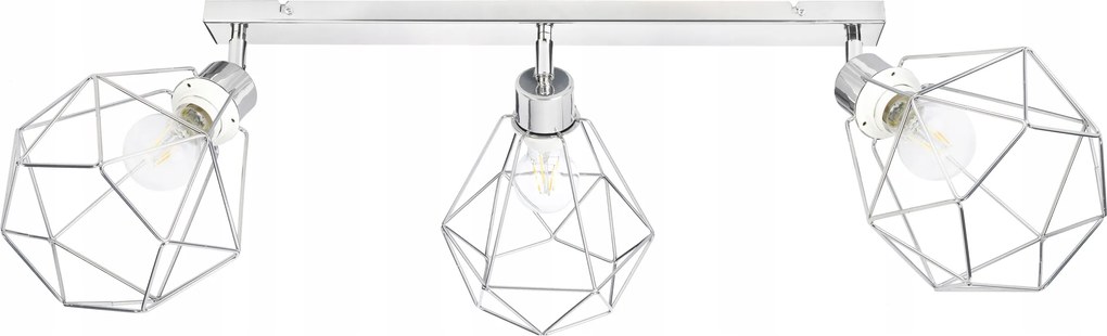 Lampa stropní svítidlo lustr pohyb loft drát diamant chrom